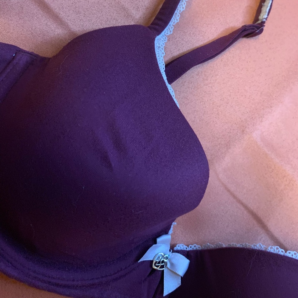 Lacey Maroon Victorias Secret Demi Bra - Gem